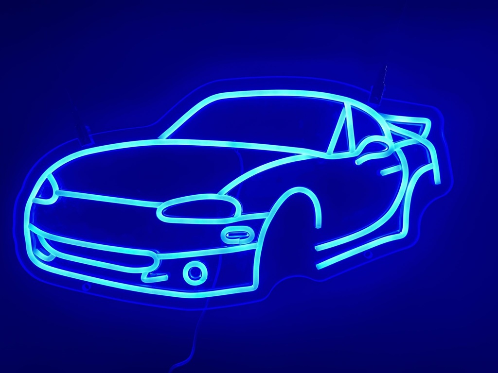 Mazda Miata NB LED Neon Sign (3/4 view) | CarbonMiata