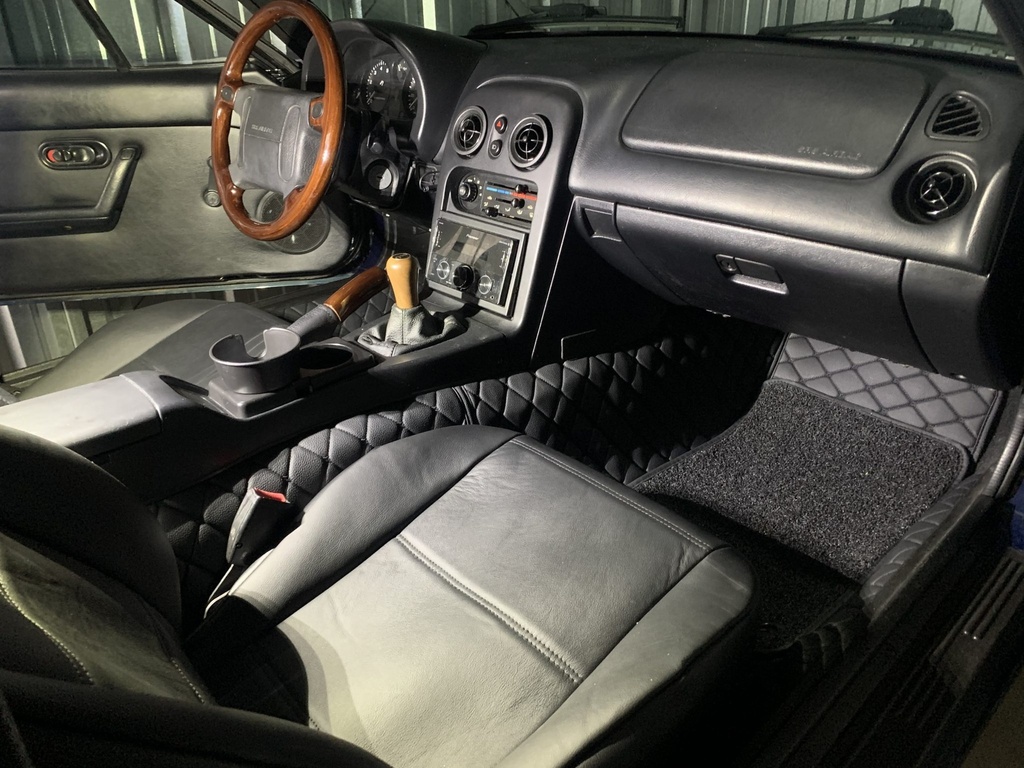 Quilted Floor mats Deluxe version (Premade material) For Miata NA/NB ...