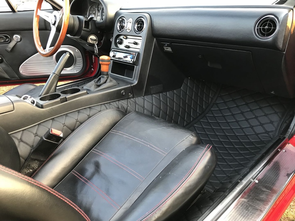 Quilted Floor mats Deluxe version (Premade material) For Miata NA/NB ...