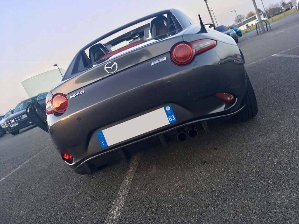 Rear Diffuser (OEM Exhaust) For Miata ND | CarbonMiata