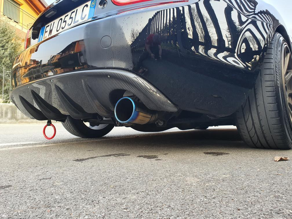 Rear Diffuser (Single Exhaust Cutout) For Miata NC | CarbonMiata