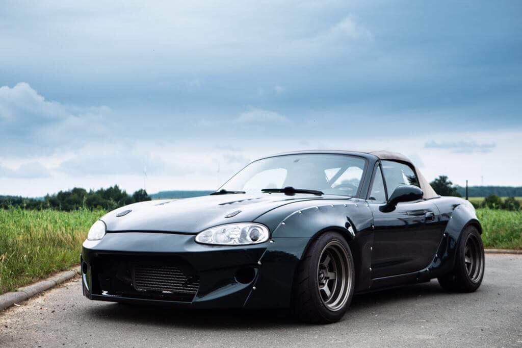 Widebody Kit (Overfenders + Bumper) For Miata NB | CarbonMiata