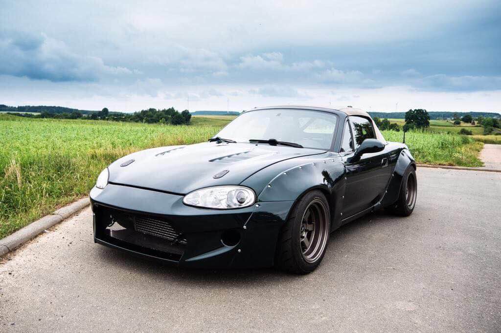 Widebody Kit (Overfenders + Bumper) For Miata NB | CarbonMiata