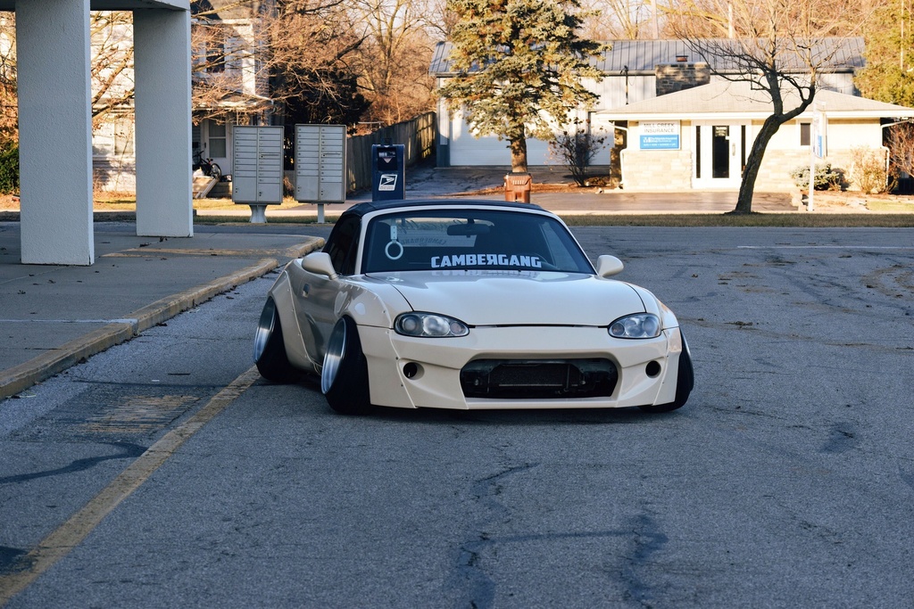 Widebody Kit (Overfenders + Bumper) For Miata NB | CarbonMiata