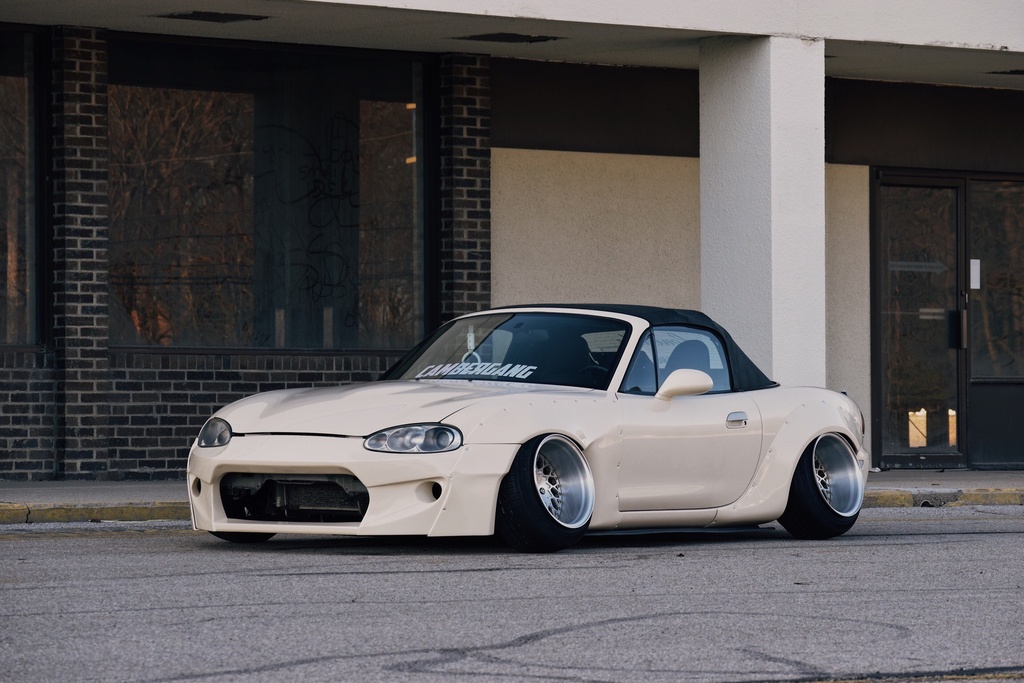 Widebody Kit (Overfenders + Bumper) For Miata NB | CarbonMiata