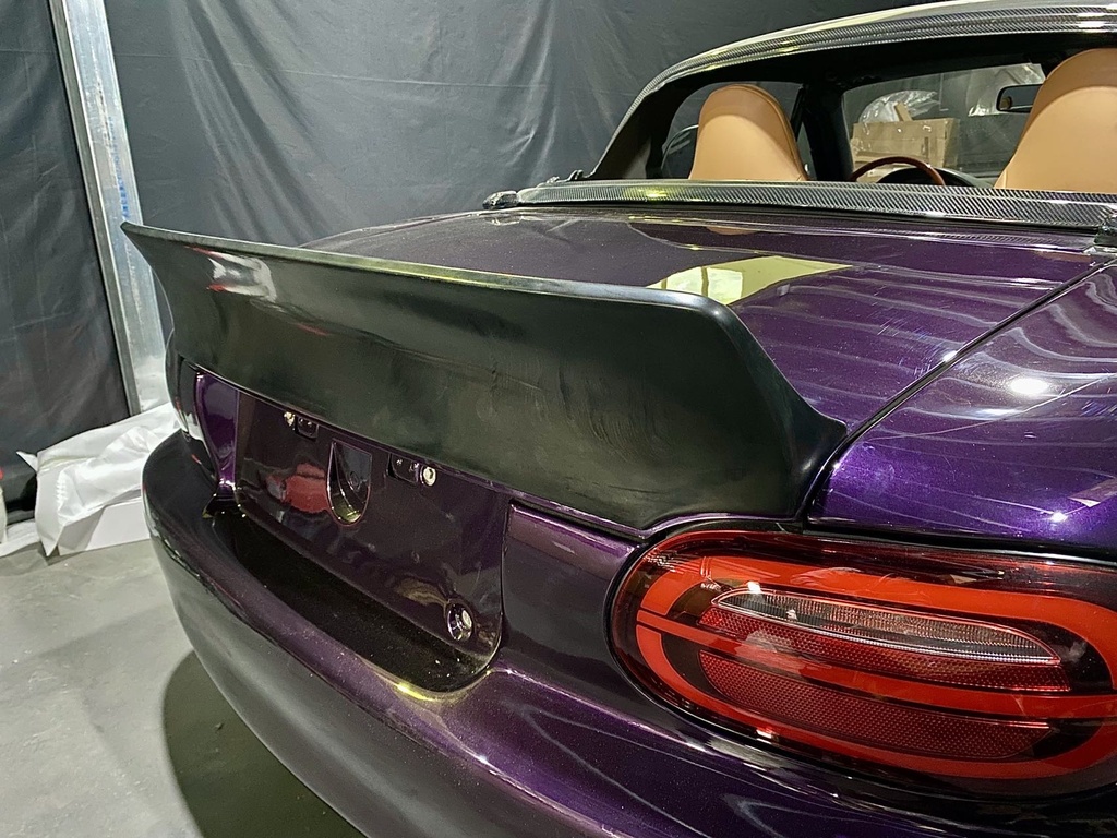 Ducktail Trunk Spoiler (Polyurethane) For Miata NB | CarbonMiata