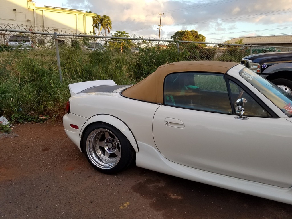 Ducktail Trunk Spoiler (Polyurethane) For Miata NB | CarbonMiata