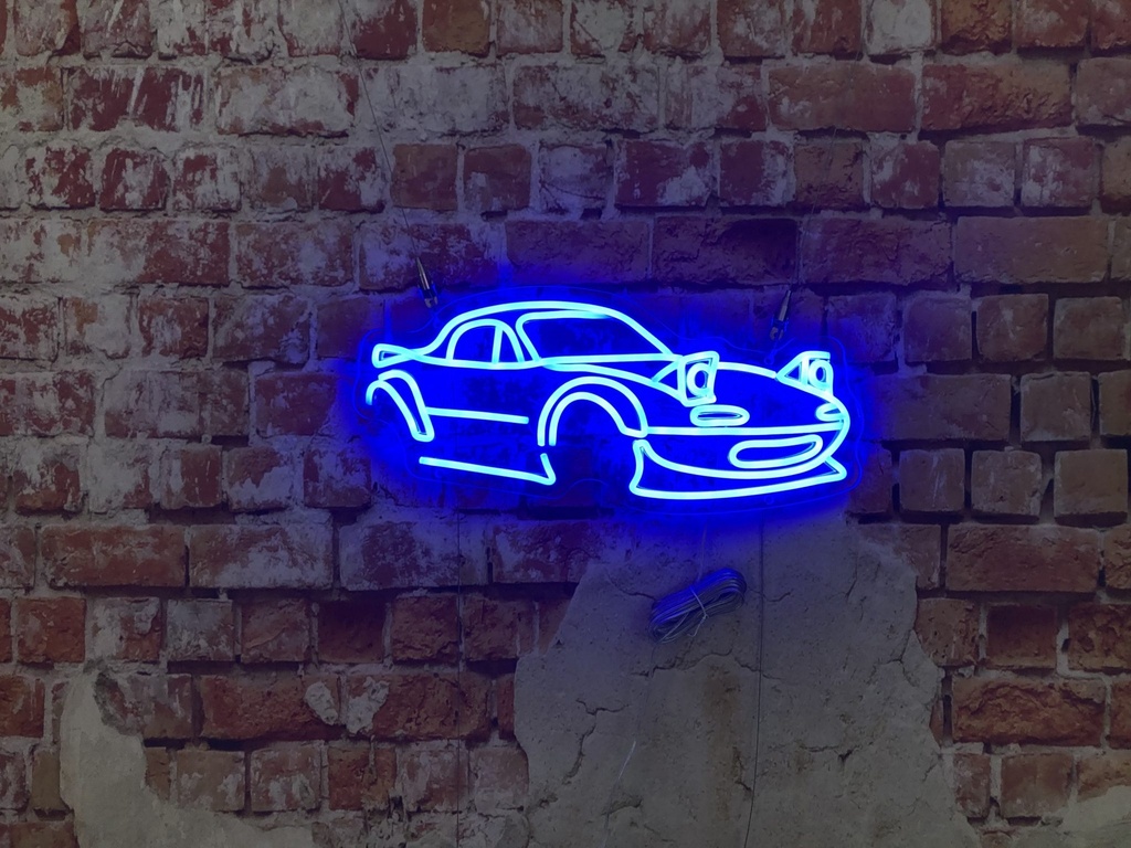 Mazda Miata NA LED Neon Sign (3/4 view) | CarbonMiata