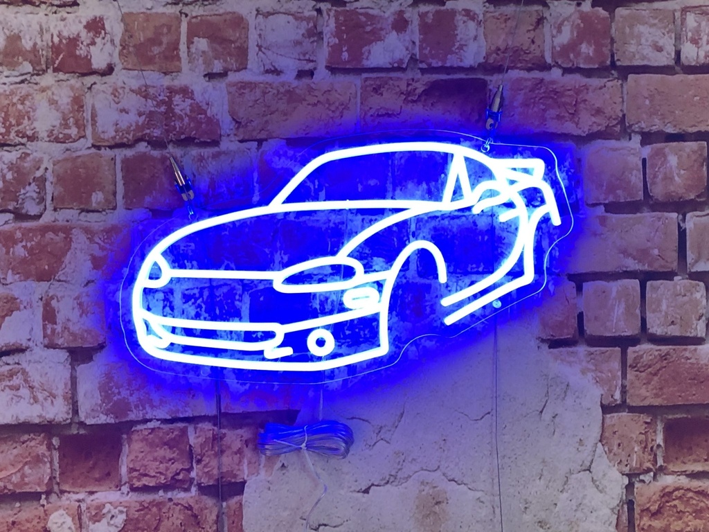 Mazda Miata NB LED Neon Sign (3/4 view) | CarbonMiata