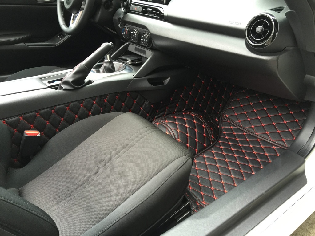 Quilted Floor mats (Premade Material) For Miata ND | CarbonMiata