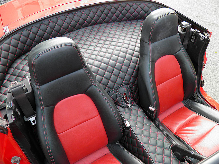Quilted Rear Parcel Shelf Cover (Premade material) For Miata NA/NB ...