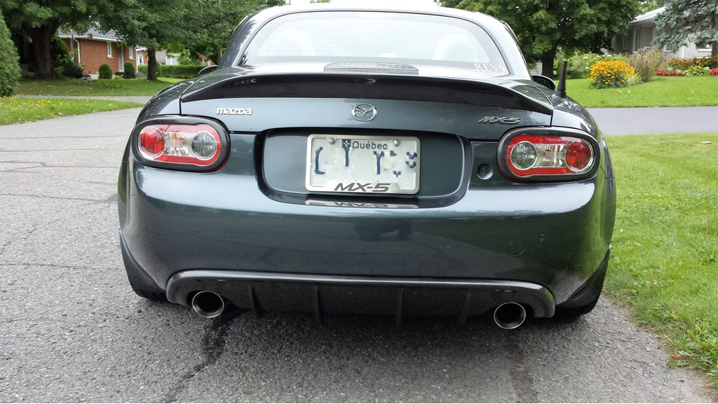 Rear Diffuser (OEM Exhaust) For Miata NC | CarbonMiata