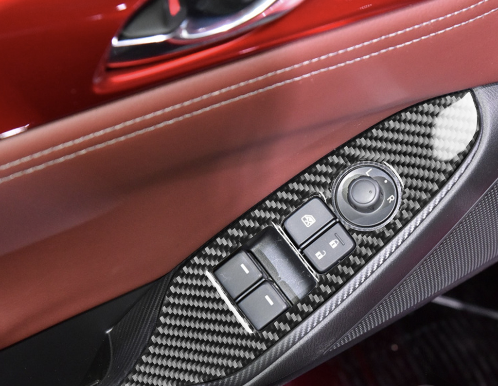 Carbon Fiber Door Trims Covers For Miata ND (Sport Edition) | CarbonMiata